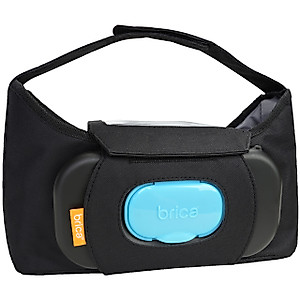 Munchkin Brica Stroller Organizer Plus with Phone Viewer and Wipes Case, Black