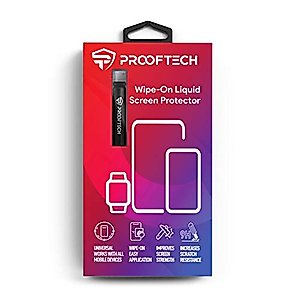 Phone Scratch Remover and Cracked Repair Liquid by ProofTech Liquid Glass Screen Protector for All Smartphones Tablets and Watches Wipe On Nano Protection for Up to 4 Devices - Bottle