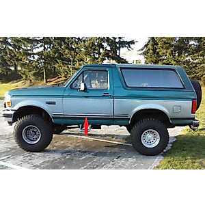 Black Chrome Side Body Trim Molding Replacement for 1992-1996 F150, F250, F350, Bronco - 2" Wide (Quarter Roll - 6 ft)