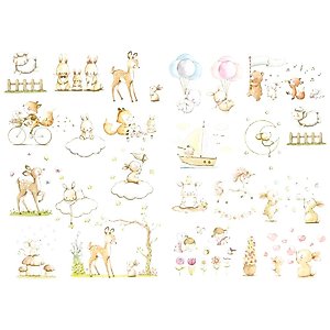 Seasonstorm Magic Dragon Precut Cute Aesthetic Diary Travel Paper Junk Journal Stickers Scrapbooking Stationery Sticker Flakes Art Supplies (PK296)