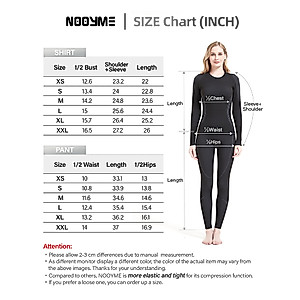 NOOYME Thermal Underwear for Women Base Layer Women Cold Weather,Long Johns for Women