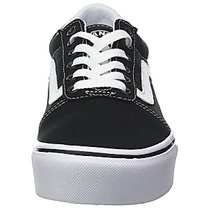 Vans Women's Ward Platform Low-Top Sneakers, Black ((Canvas) Black/White 187), 7.5