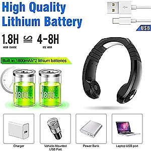 Eonthry Neck Air Conditioner Portable Neck Fan Wearable Air conditioner Fan Rechargeable 3600mah Mini Personal Fan Neck Ac Air Conditioner Bladeless Fan Cooling Neck Wraps Blow Cold Air for Travel