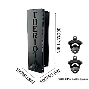 NAICISUM Custom Can Cooler Holder with Bottle Opener, Personalized Wall Mounted Can Cooler Holder, Beer Can Cooler Sleeves, Coozie Holder Organizer with Bottle Opener, Cool Stuff Gift (Custom)