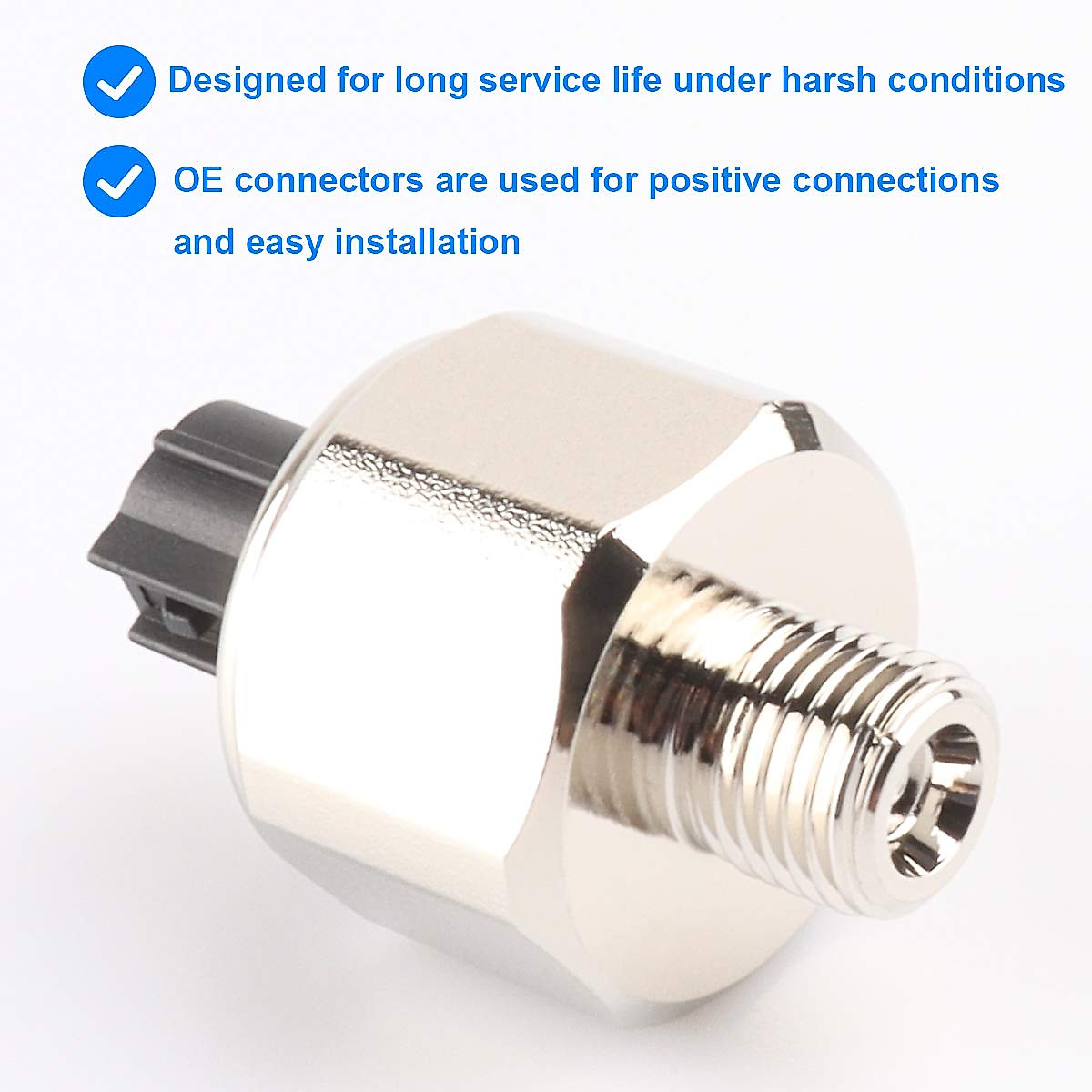 Knock Sensor, Replaces 30530-PPL-A01, 158-0917, 1580917 Compatible with Honda, Acura - 2003-2007 Accord, 2002-2009 CRV, 2002-2005 Civic, 2003-2011 Element, 2007-2012 RDX, 2002-2006 RSX, 2004-2008 TSX