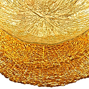 CORAL 12PCS Dinner Plate Set Gold