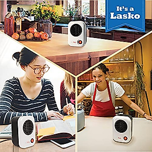 Lasko MyHeat Personal Mini Space Heater for Home with Single Speed, 6 Inches, White, 200W, 101