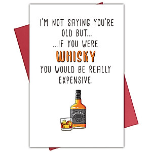 Kirynurd Funny Birthday Card for Older, 50th 60th 70th 80th 90th Birthday Card, Cute Birthday Card for Dad Friend Family Member