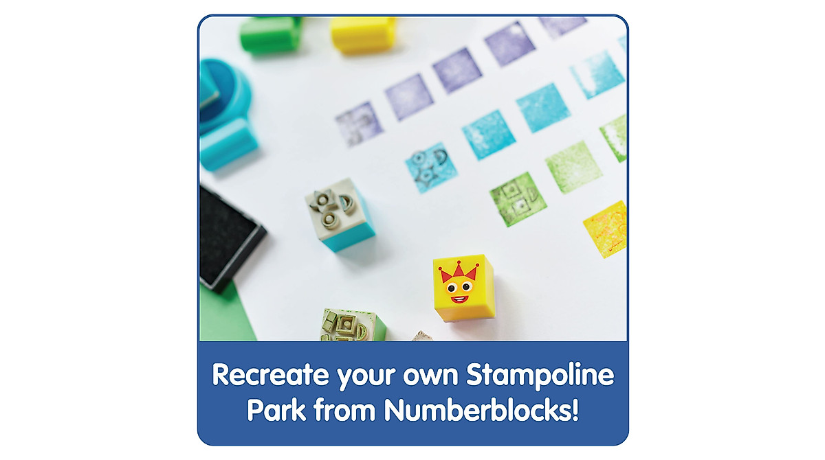 Numberblocks Stampoline Park Activity Set - 20 Fun Stamps