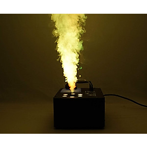 Chauvet DJ Geyser T6 Fog Machine Fogger, RGB Pyrotechnic Light FX+Remote+Fluid