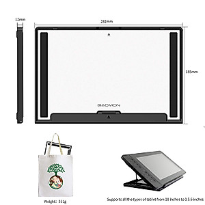 GAOMON GMS01 Universal Adjustable Tablet Stand PD1161/PD156PRO and Other Pads/Art Tablets/Books Less Than 12mm Thickness