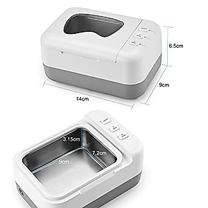 BlumWay Ultrasonic Denture Cleaner 200ml False Teeth Cleaning Machine, Very Safe Simple and Efficient Denture Cleaning Device for Old Parents Thoughtful Gifts