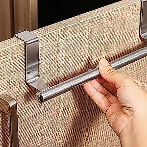 SOOVI Pot Lid Holder Steel Towel Rack Bathroom Towel Holder Stand Kitchen Cabinet Door Hanging Organizer Shelf Wall Mounted Towel Bar