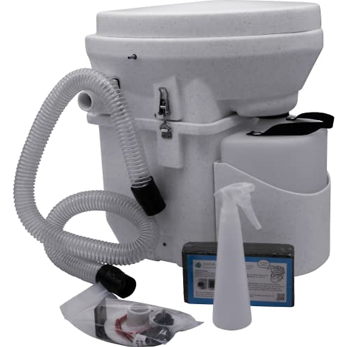 Nature's Head Self Contained Composting Toilet with Close Quarters Spider Handle Design