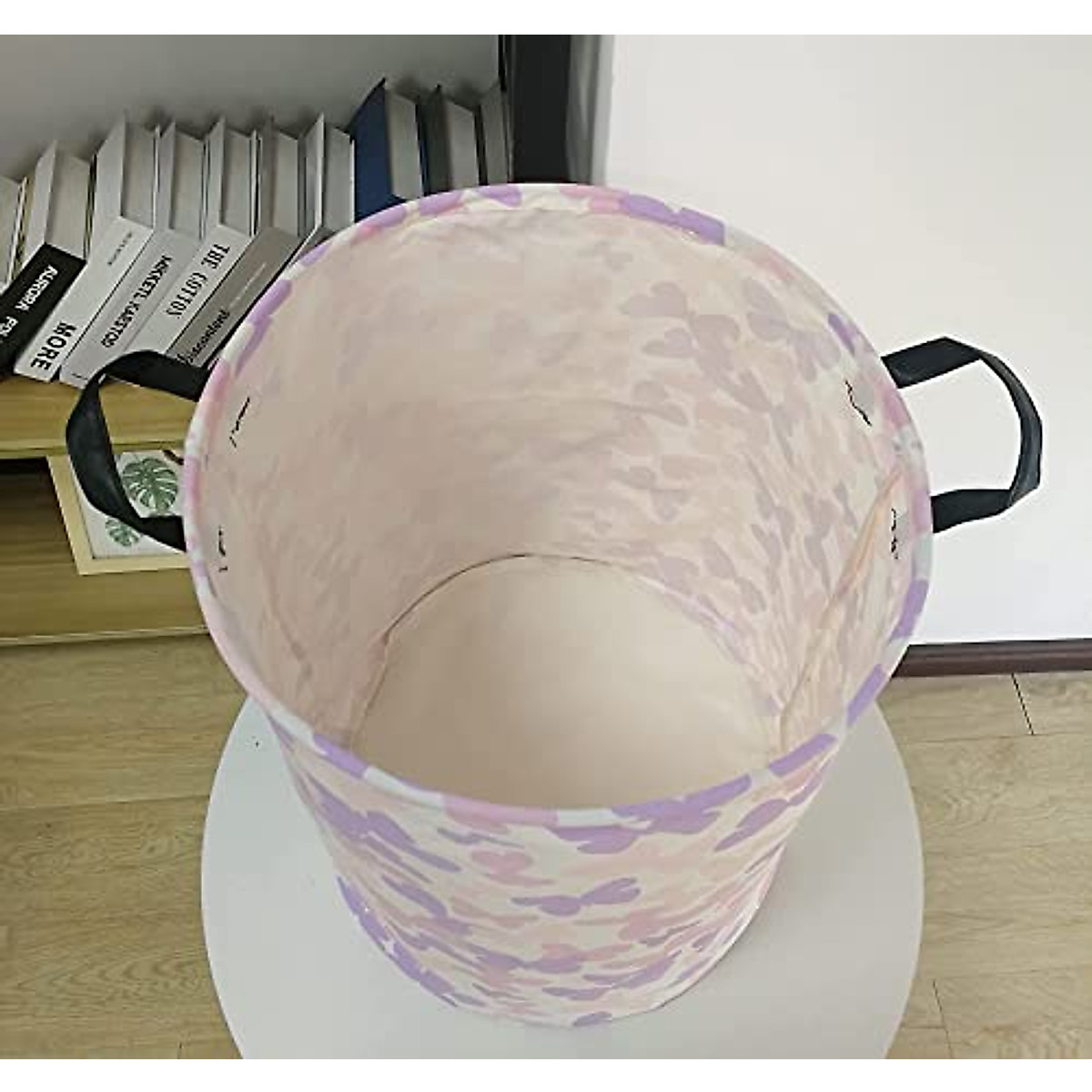 ACMUUNI Butterfly Storage Basket Canvas Laundry Basket Foldable Waterproof Large Storage Baskets for Kids Boys and Girls, Office, Bedroom, Clothes,Toys
