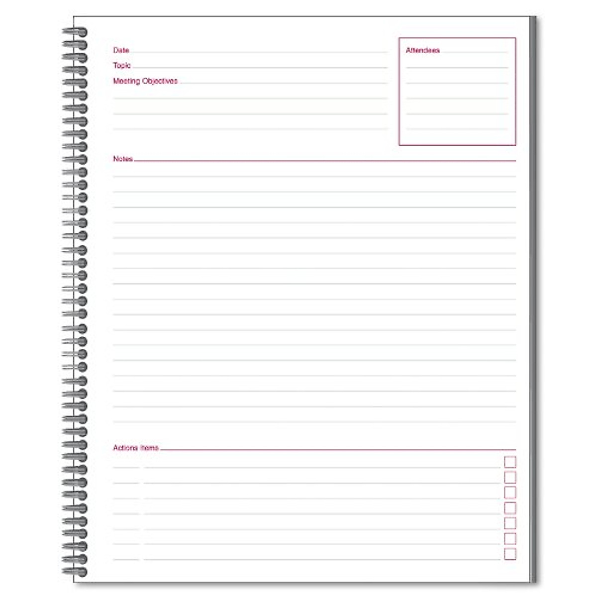 MEA06132 - Side-Bound Guided Business Notebook