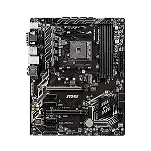 MSI ProSeries AMD Ryzen 2ND and 3rd Gen AM4 M.2 USB 3 DDR4 D-Sub DVI HDMI Crossfire ATX Motherboard (B450-A Pro Max) (B450APROMAX)
