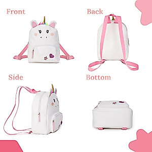 Unicorn Backpack for Girls, Kids Mini Backpacks, Toddler Bag for Kindergarten