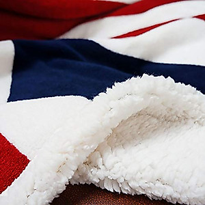 Brandream Super Soft Fleece Blanket British Flag Throw Blankets Teens Boys Adults Cuddling Blankets 51 X63