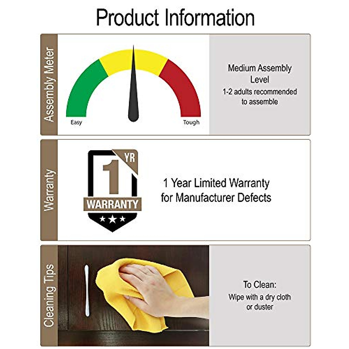 Nova 4 Shelf Ladder Bookcase, Graphite Gray