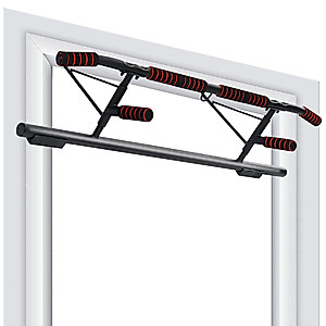 KDFJ Pull up Bar for Doorway, Multi-Grip Chin-up Station, Wall Mounted Pull Up Bar, Portable No Screws Multifunctional Fitness Equipment-Black