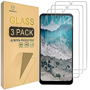 Mr.Shield [3-Pack] Designed For Nokia X100 [Tempered Glass] [Japan Glass with 9H Hardness] Screen Protector with Lifetime Replacement