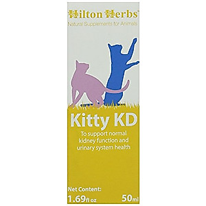 Hilton Herbs Kitty KD Herbal Supplement for Optimum Renal Function in Cats, 1.69 fl oz ( 50 ml ) Bottle