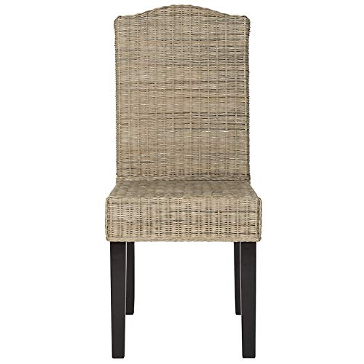 Safavieh Home Collection Ozias Grey Wicker 18-inch Dining Chair