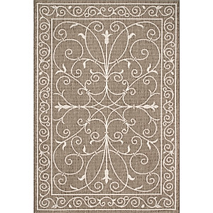 nuLOOM Kathleen Traditional Indoor/Outdoor Area Rug, 4x6, Beige