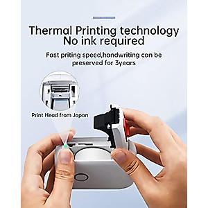 MARKLIFE P12 Label Maker Machine with Tape - Portable Bluetooth Label Printer, Mini Printer Can Print Continuous Label, Sticker Printer Compatible with iOS Android, for Business Home Office (White)