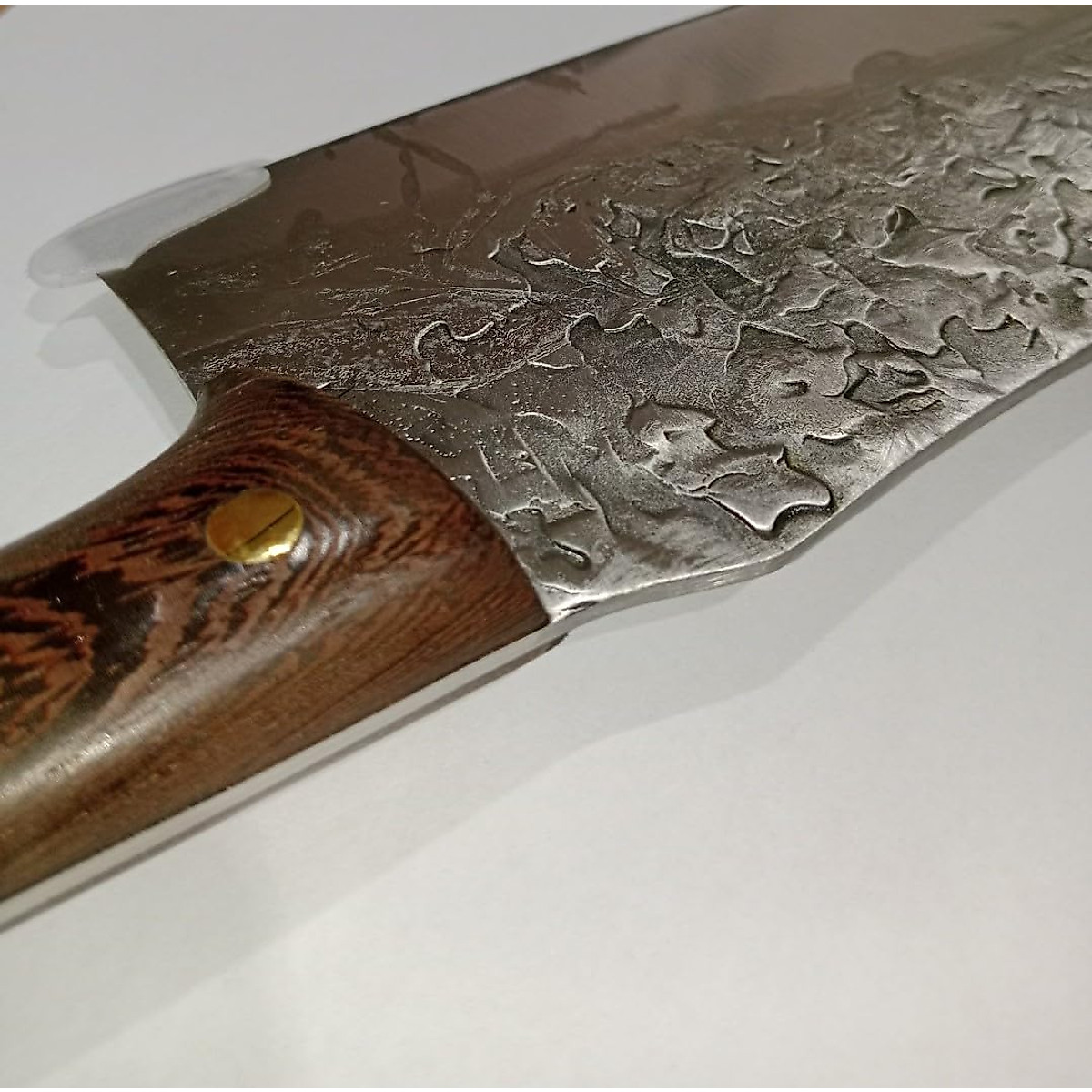 Lifespace 8in Chef Chopping Cleaver with 3 Rivets & Wood Handle