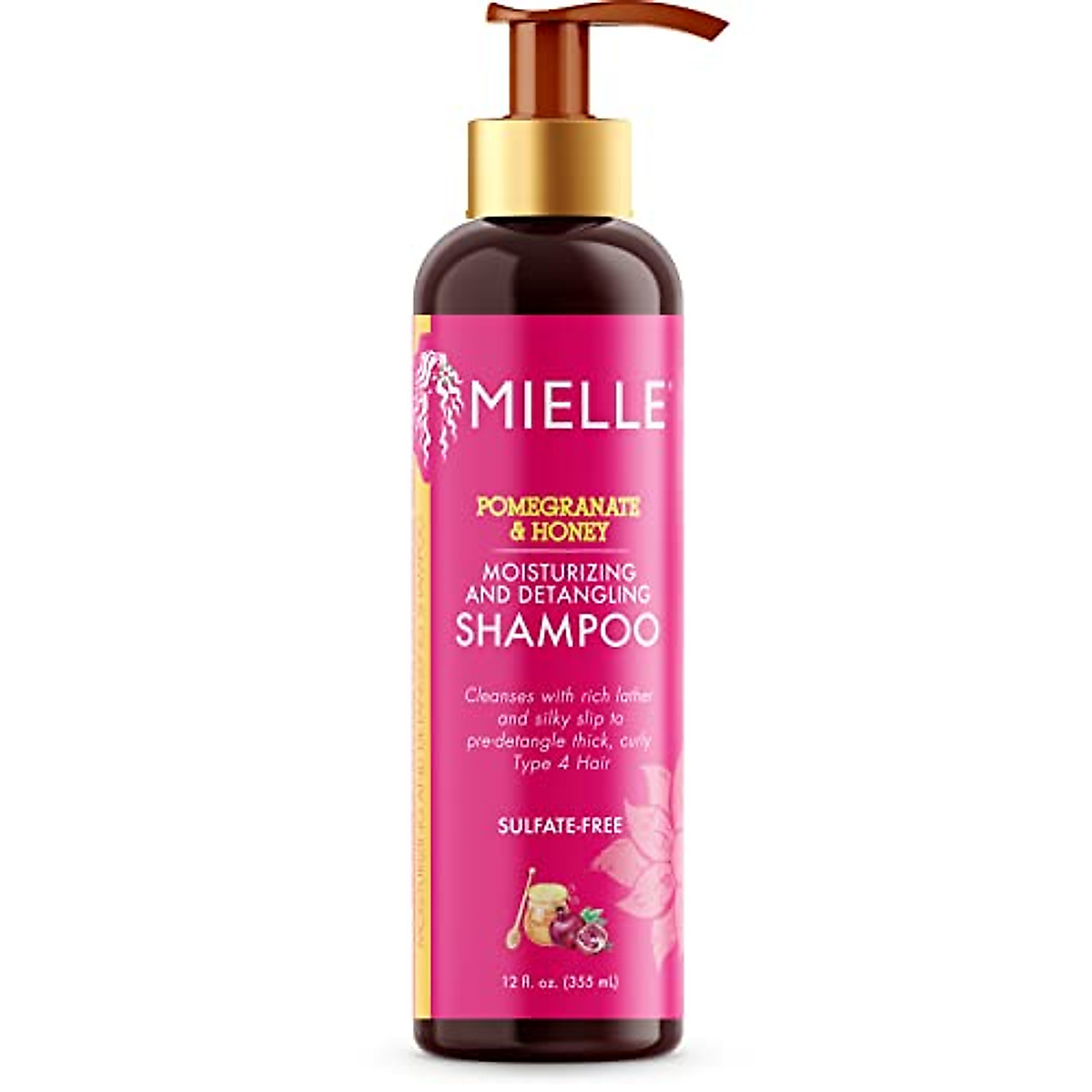 Mielle Organics Pomegranate & Honey Moisturizing and Detangling Shampoo and Conditioner for Type 4 Hair
