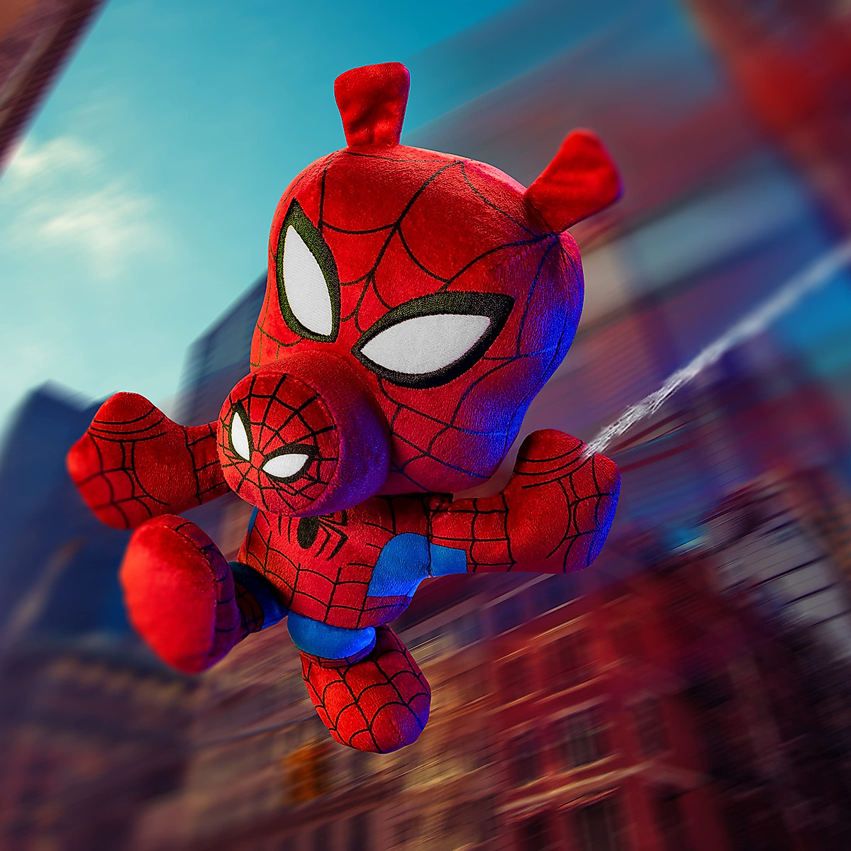 Bleacher Creatures Marvel Spider-Ham 8" Kuricha Sitting Plush - Soft Chibi Inspired Toy