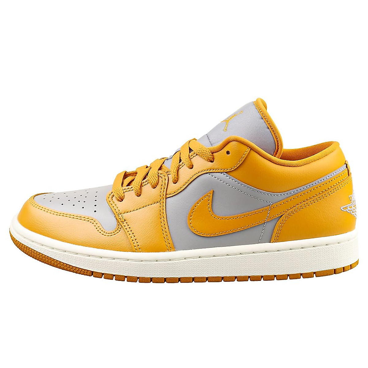 Nike Women's Air Jordan 1 Low UNC Basketball Shoe, Cement Grey/Chutney-sail, 7.5