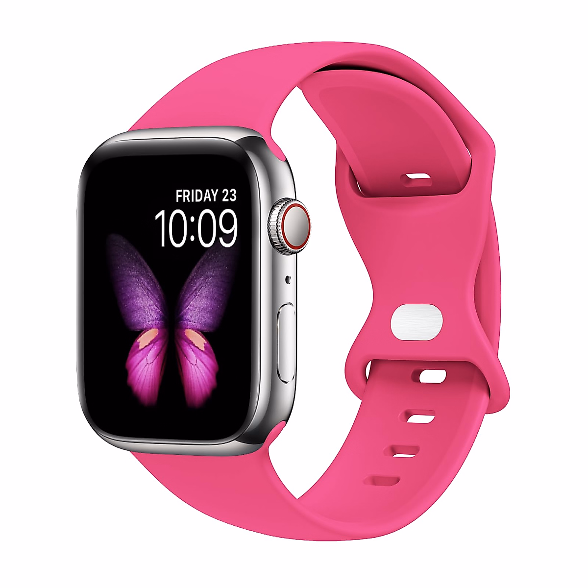 Tighesen Sport Bands Compatible with Apple Watch Band Ultra 2/Ultra SE Series 10/9/8/7/6/5/4/3/2/1 38mm 40mm 41mm 42mm 44mm 45mm 46mm 49mm S/M M/L for Women/Men Silicone iWatch Band