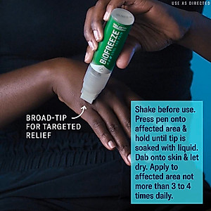 Biofreeze Precision Pain Relief Pen, Arthritis Pain Reliever, Mess-Free Cooling Joint Pain Relief, FSA/HSA Eligible, Menthol Pain Relief Liquid 1.15 Fl Oz