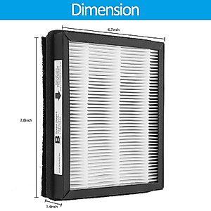 IAF-H-100B True HEPA Idylis B Replacement Filter, Compatible with Idylis Air Purifiers IAP-10-150, IAP-10-125, AC-2125, AC-2126, IAP-10-050, IAPC-40-140, 2 HEPA + 2 Carbon pre-filters