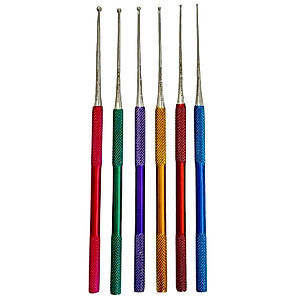Premium German Stainless-Ball Tip Snake Sexing Probe Set 6 Pieces