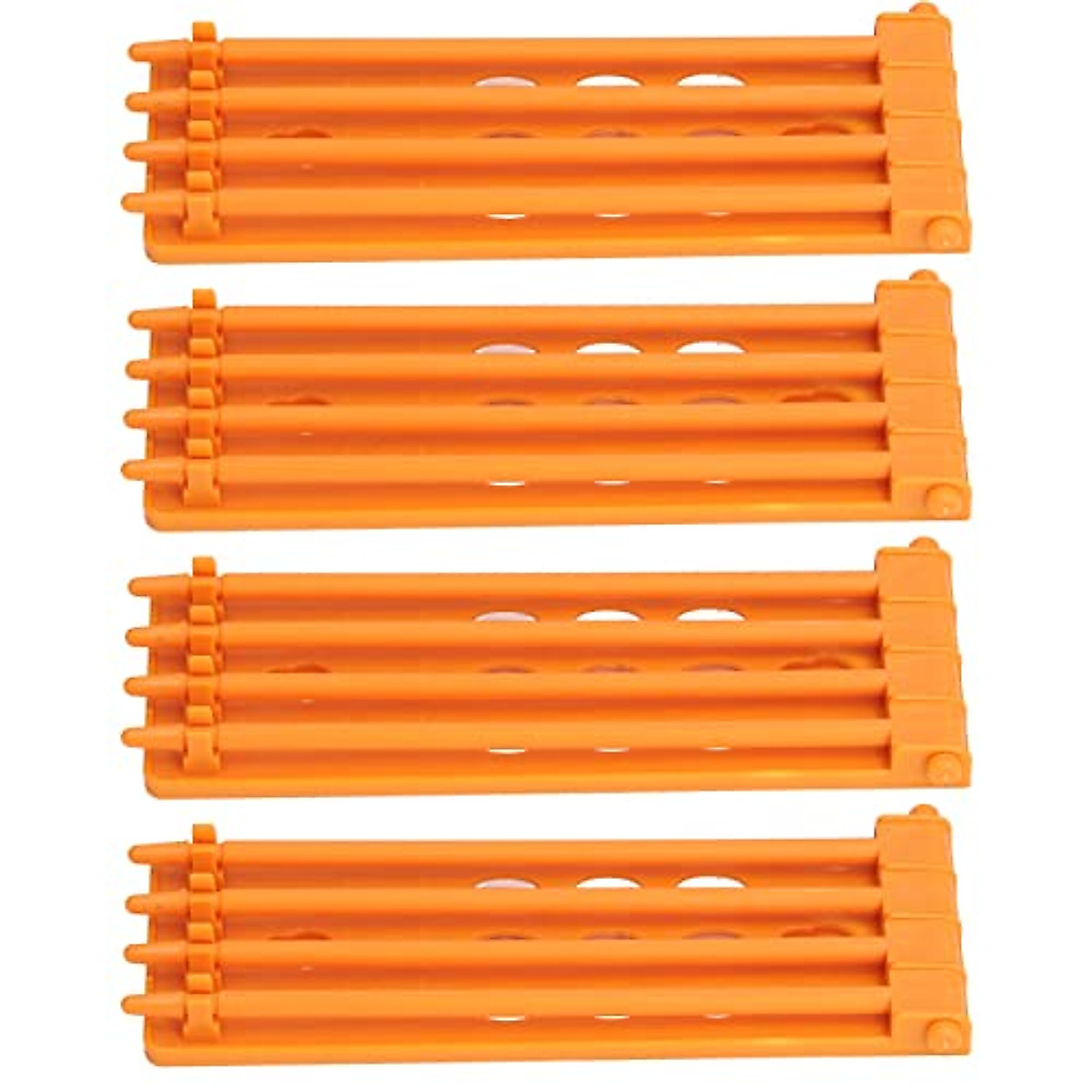 MOSU 4Pcs Pigeon Leg Ring Stand Wall Mounted Pigeon Ring Stand Plastic Parrot Leg Ring Holder (Yellow)