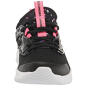 Under Armour Girls' Pre School Infinity 2.0 Print Alternate Closure, (001) Black/Black/Pink Punk, 2, US