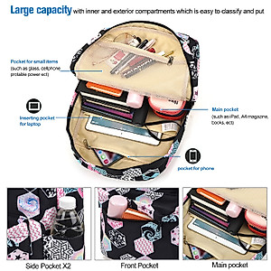 Galaxy Backpack Set 3-in-1 Kids School Bag, Junlion Laptop Backpack Lunch Bag Pencil Case for Teen Boys Girls One Size Multicolor