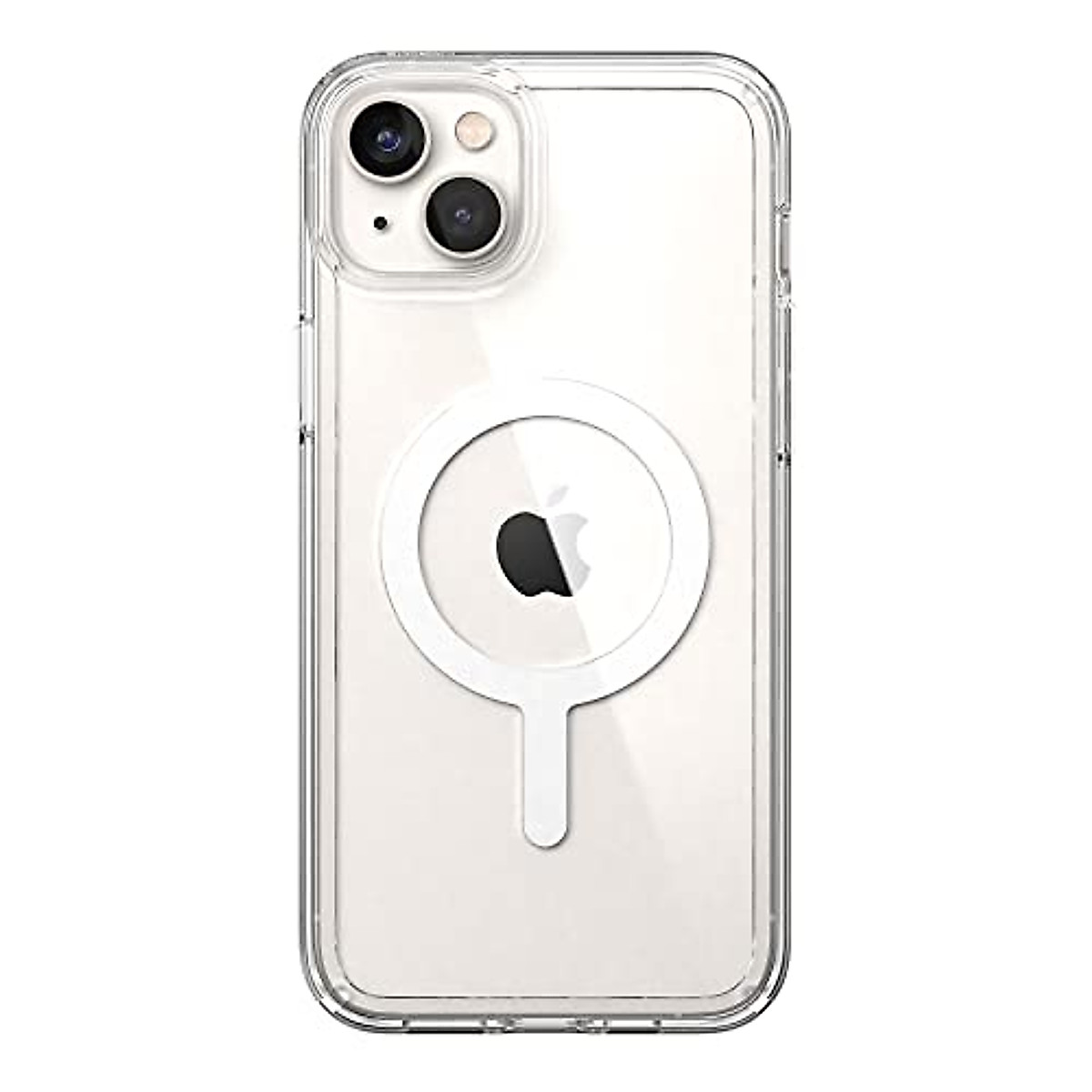 Speck Clear iPhone 15 Plus & 14 Plus Case - Slim, Built for MagSafe, Scratch Resistant & Drop Protection Clear Phone Case - Anti-Yellowing - 6.7 inch iPhone Case - Dual Layer - GemShell