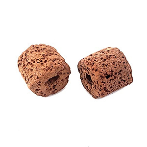 Crapyt 30 PCS Ceramic Aquatic Water Plants Fixed Ring Aquarium Plant Holder Cup Root Tabs Pot Ring Tool Cup Aquarium Accessories Decorative Fish Tank Pottery Grass Landscape 17×20mm/0.67"×0.79"(H×Dia)