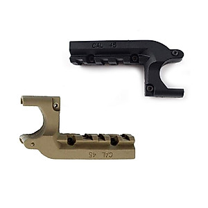 GOTICAL M1911 Picatinny Rail Mount for Hunting Shooting | 1911 Rail Adapter Strong Grips (Black)