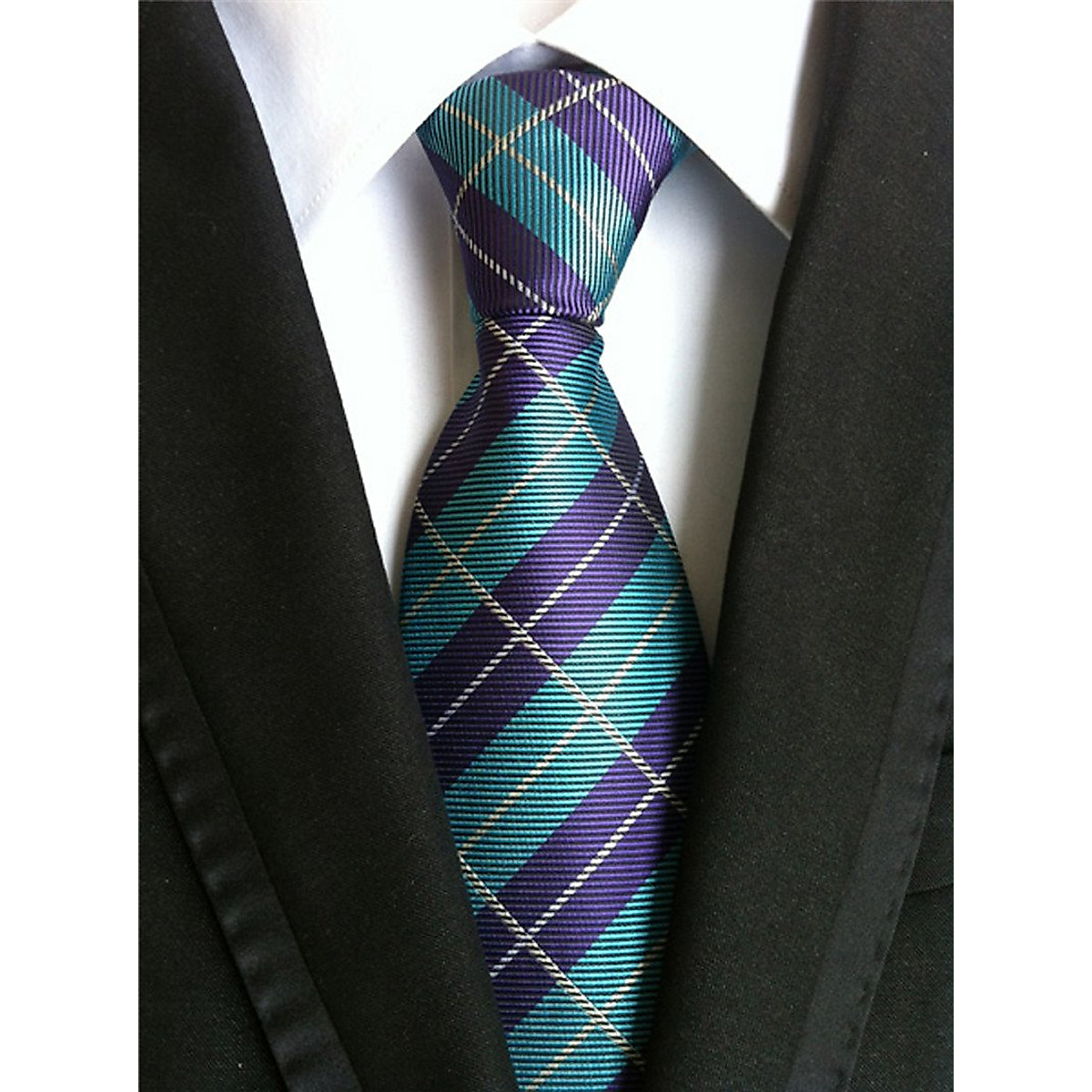 YanLen Lot 9 PCS Classic Men's Tie Necktie Woven JACQUARD Neck Ties