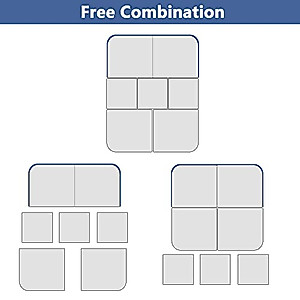 Merax Outdoor Patio Rattan Daybed Sunbed with Retractable Canopy, Sectional Conversation Sofa Set for Backyard and Porch, Blue