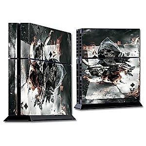 Skin Decal Vinyl Wrap for PS4 Sony Playstation Console (Skins only) / Ace Diamonds Grim Reeper Skull