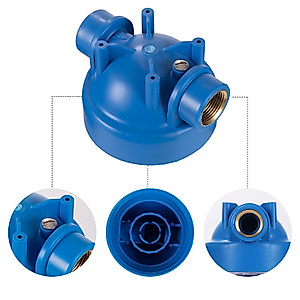 Geekpure 10-Inch Whole House Clear Water Filter Housing - 3/4"NPT Brass Port-Fit for 2.5" x 10" Filters (1)