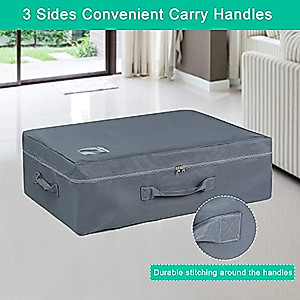 Carry Case for Tri-Fold Mattress 4 inch Twin, Foldable Memory Foam Mattress Case, Sturdy Carrying Bag for 4 inch Twin Trifold Matress, Portable Twin Mattress Cover with 3 Handles (Does Not Fit 6 inch)