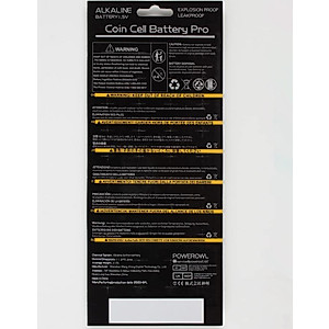 POWEROWL High Capacity LR44 Batteries 40 Pack, L1154F AG13 357 303 SR44 A76 Premium Alkaline Battery 1.5V Button Coin Cell Batteries